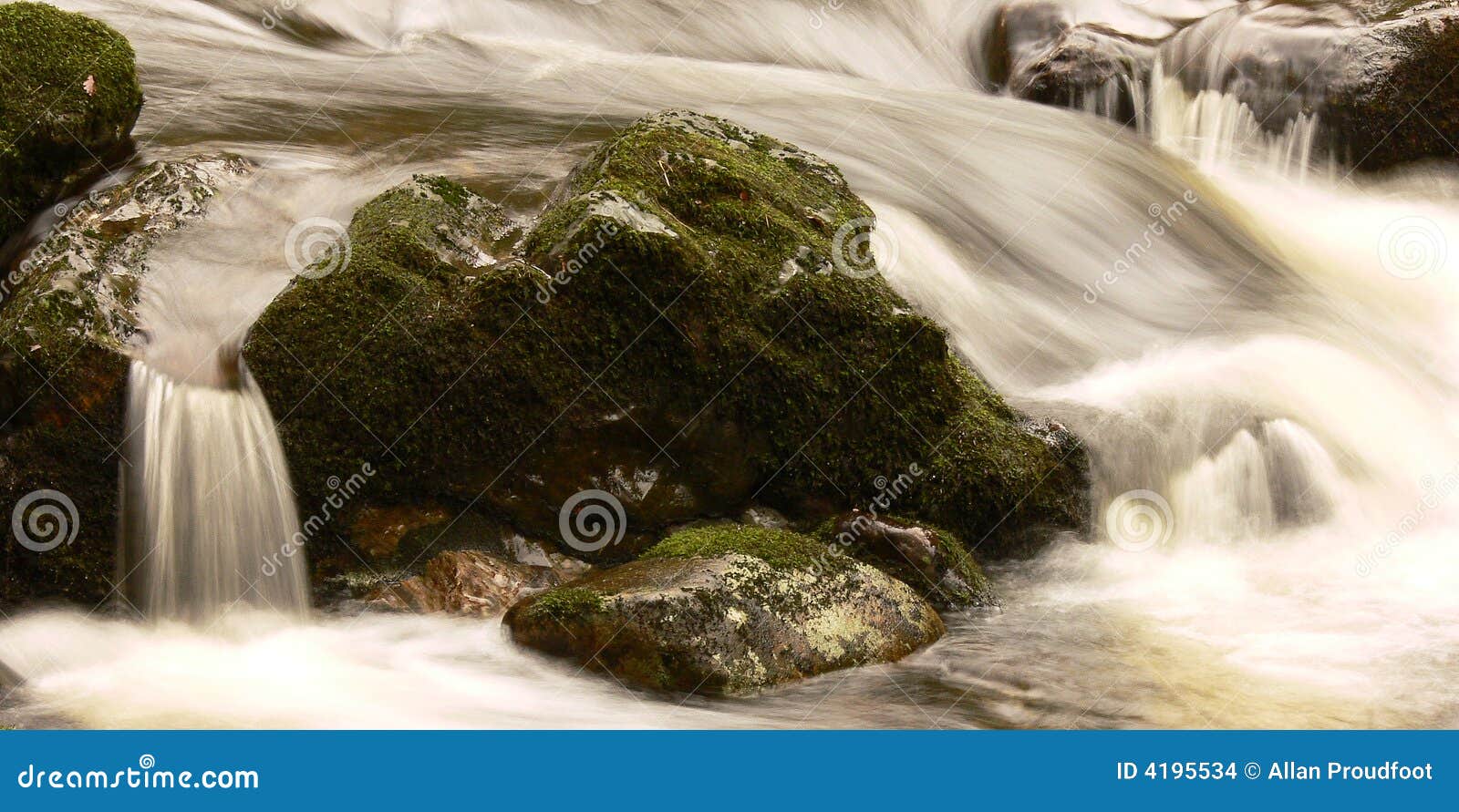 Stream flowing over rocks stock photo. Image of fluid - 4195534