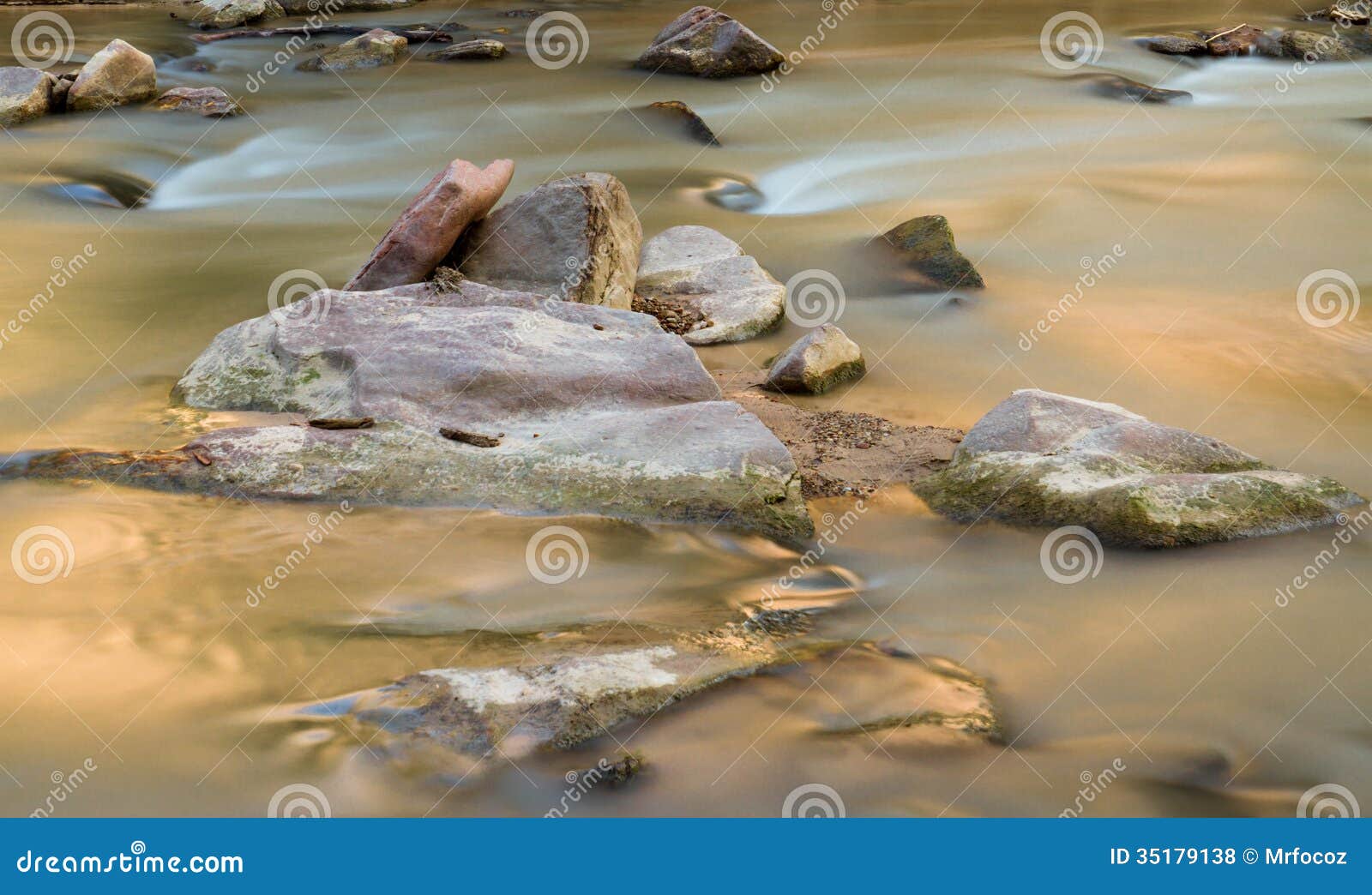 Stream Flows through Small Rocks Stock Photo - Image of people, nature ...
