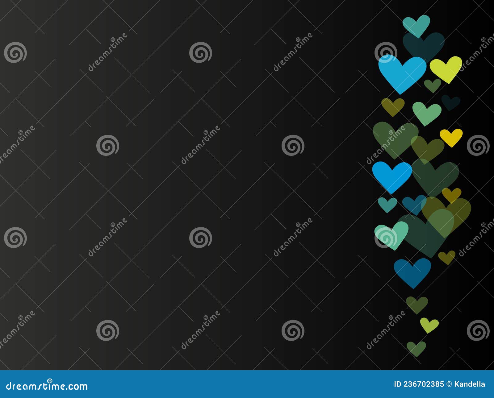 Stream of flying hearts stock vector. Illustration of vector - 236702385