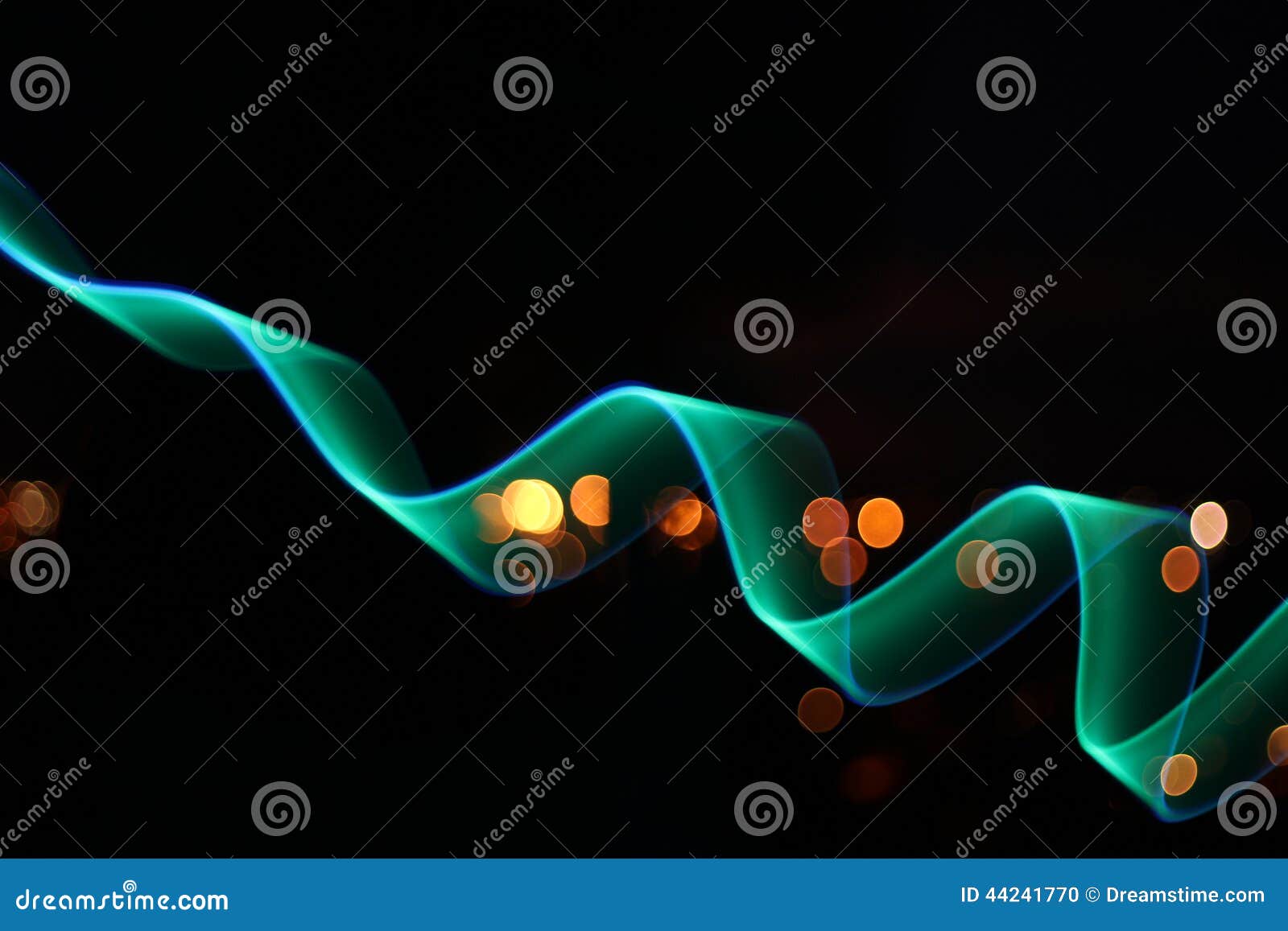 Stream of glowing light stock photo. Image of greem, light - 44241770