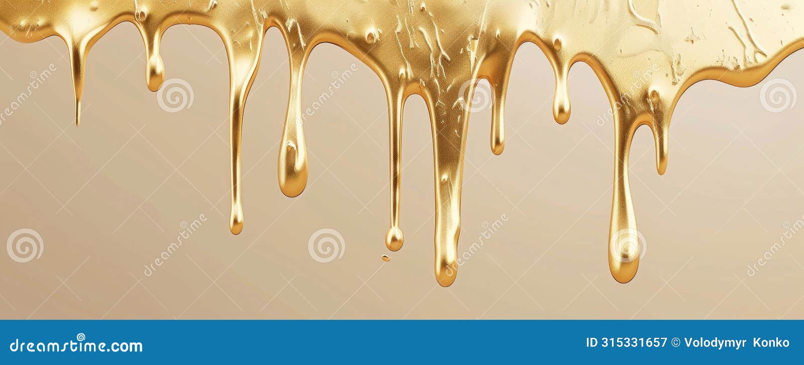 A Stream of Golden Liquid Dripping from a Ceiling Stock Image - Image ...