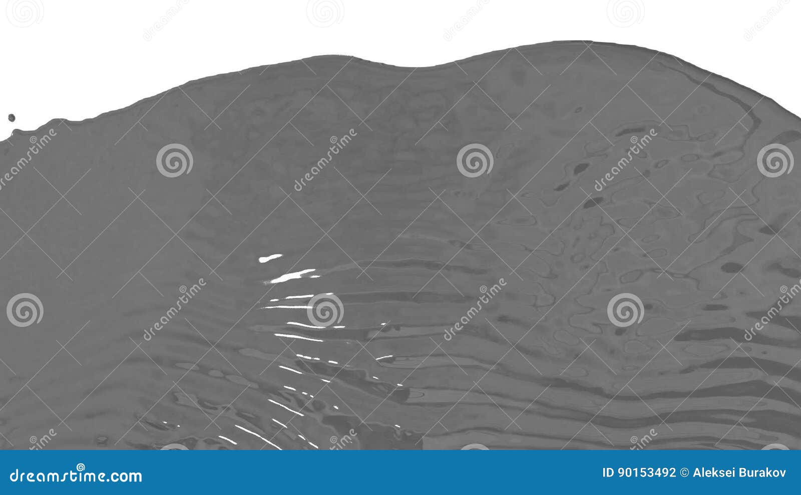 Stream of Grey Paint Falling on White Background - Screen and Dripping ...