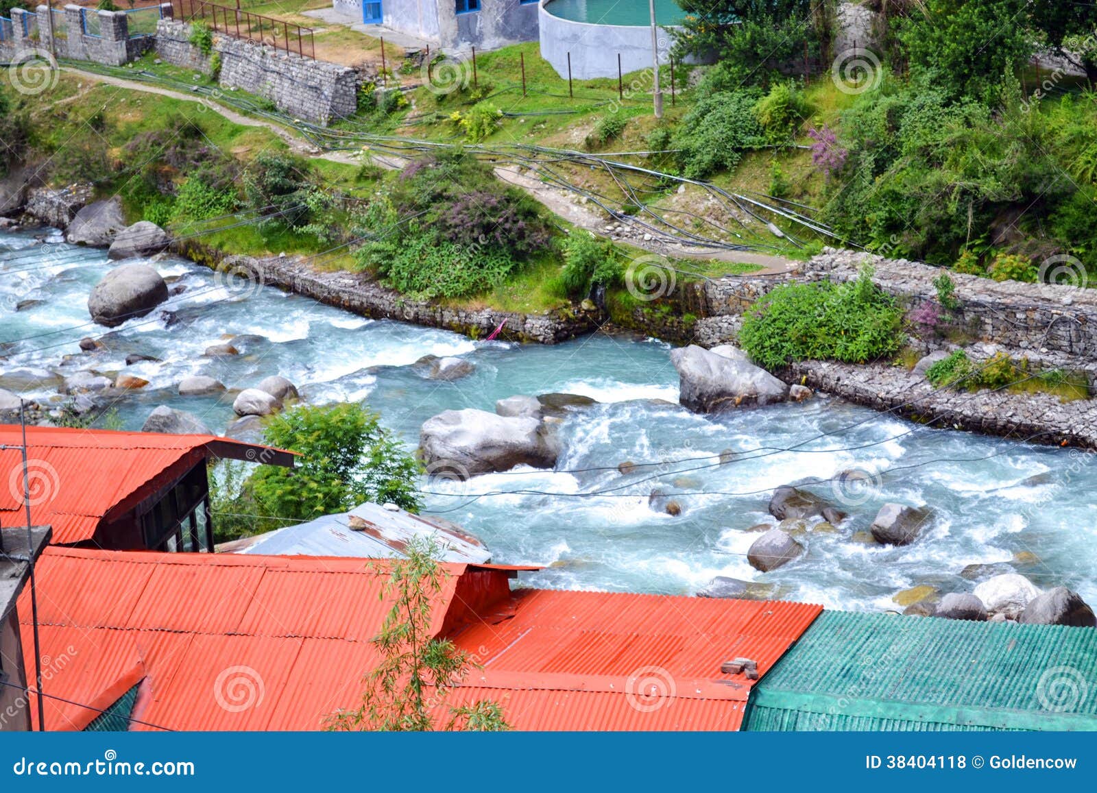 Stream in india stock photo. Image of travel, asia, indian - 38404118