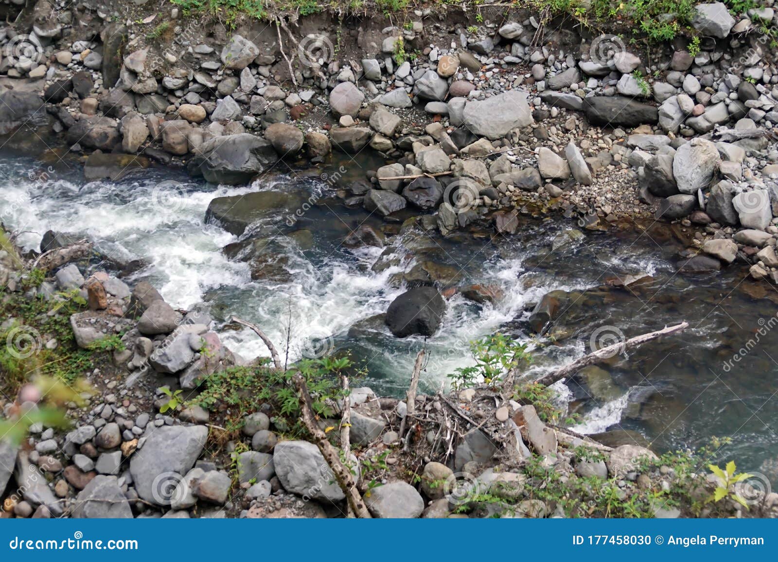 Stream in the Intag Valley stock photo. Image of rosa - 177458030