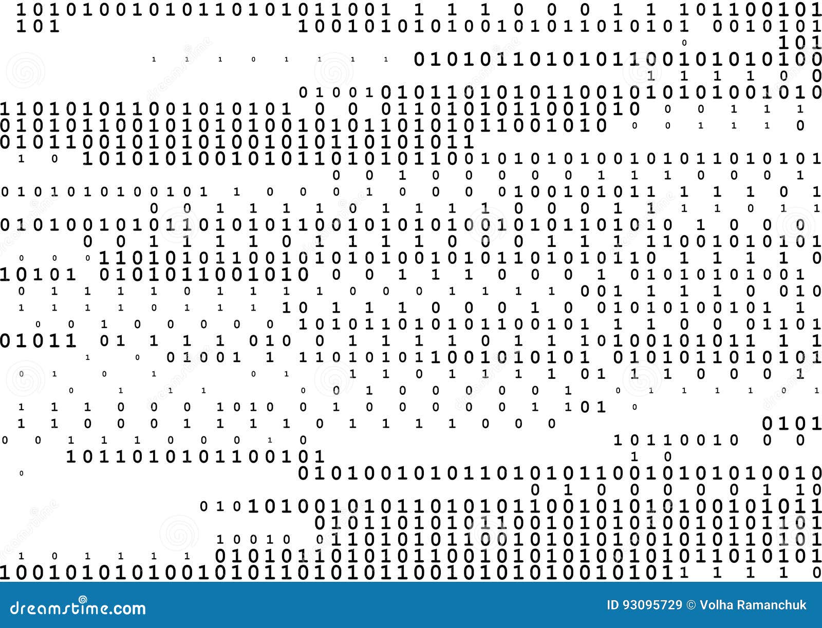 Stream Line Binary Code Black And White Background With Two Binary ... Stream Line Binary Code Black And White Background With Two Binary ...