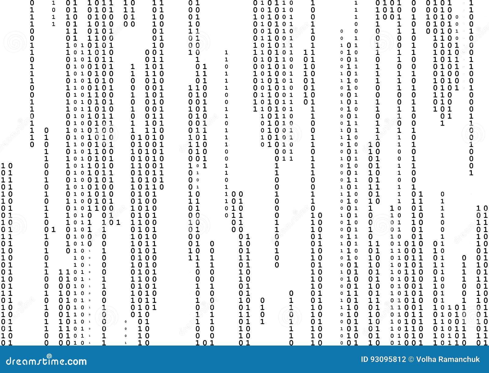 Binary Code Black White Background Digits Stock Illustrations – 354 ...