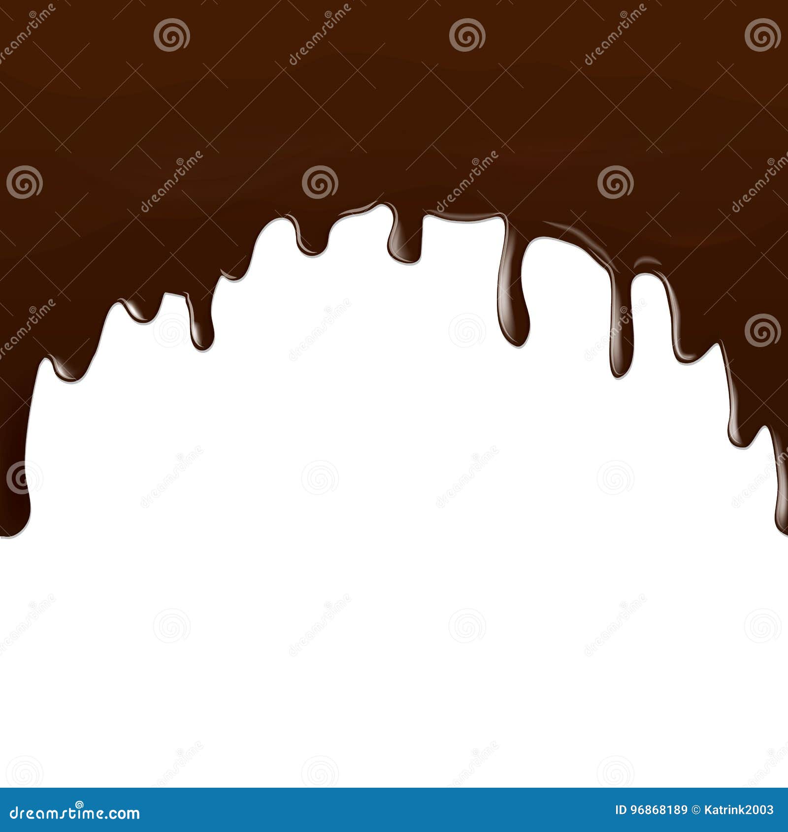 Stream of Liquid Brown Chocolate Stock Vector - Illustration of candy ...