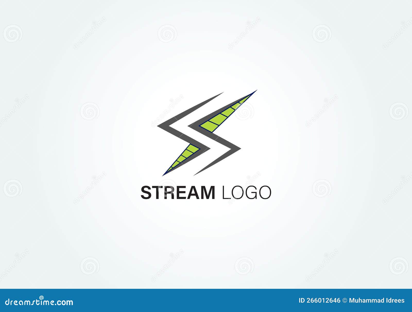 Stream Logo and Icon Design Template for Business Stock Vector ...