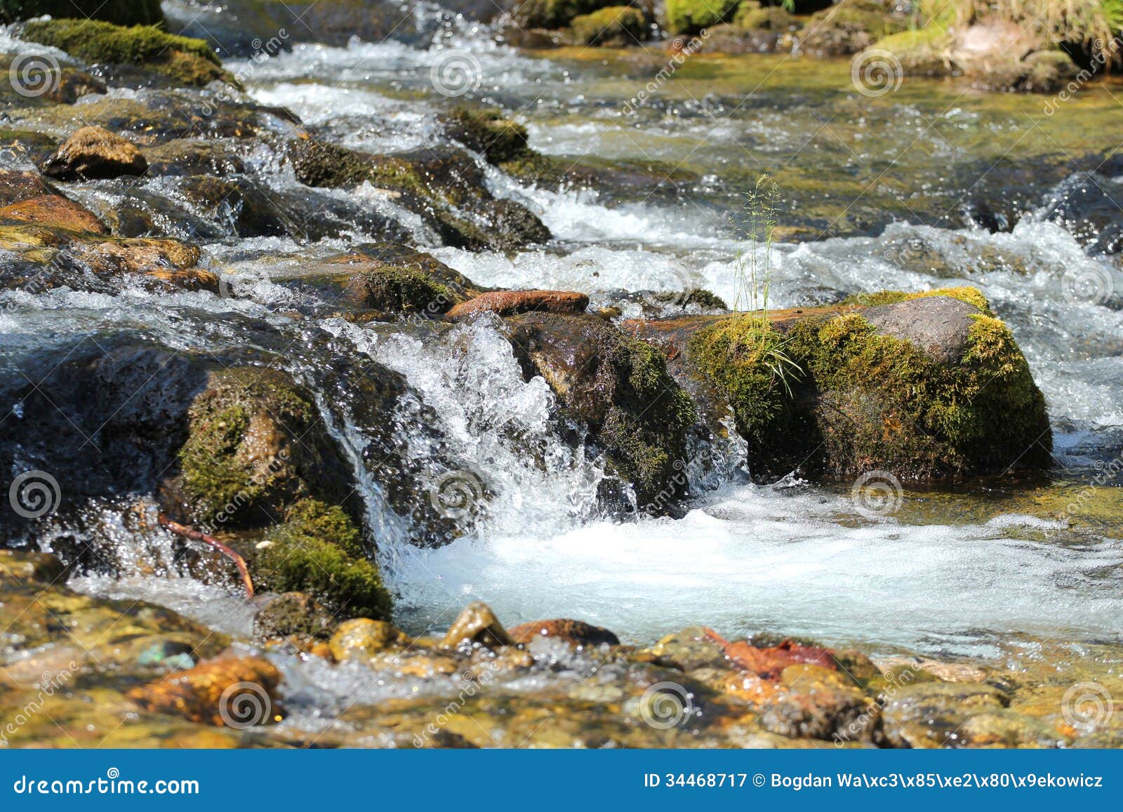 Stream in mountain stock image. Image of nature, scenery - 34468717