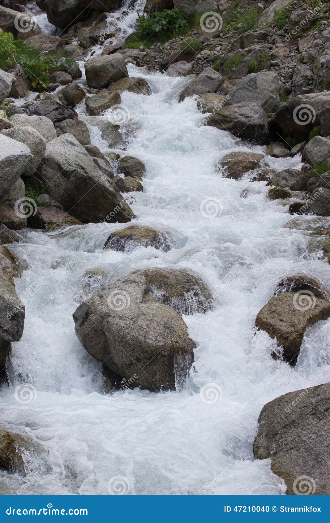 Stream of mountain river stock photo. Image of ecosystem - 47210040