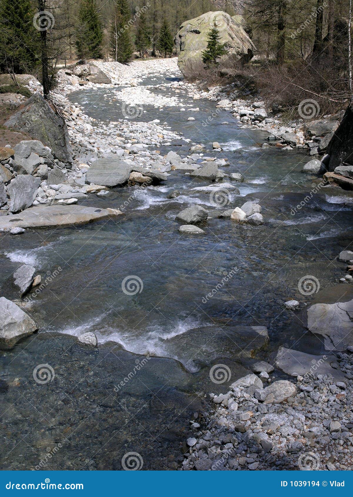 Stream in the mountains stock photo. Image of flows, flow - 1039194