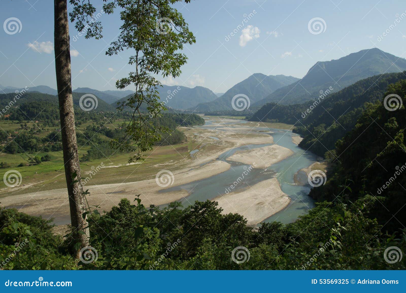 Stream through the Mountains Stock Image - Image of mountain, meander ...