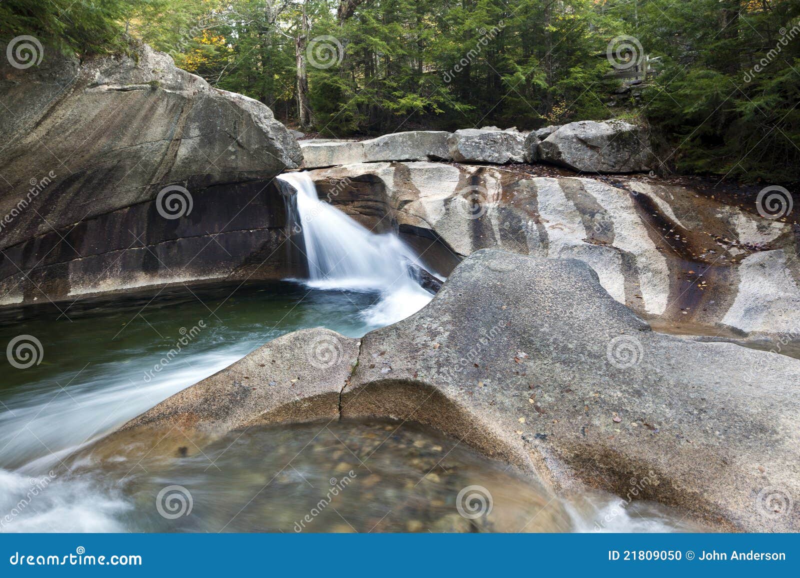 Stream in New Hampshire; White Mountains in Autumn Stock Photo - Image ...