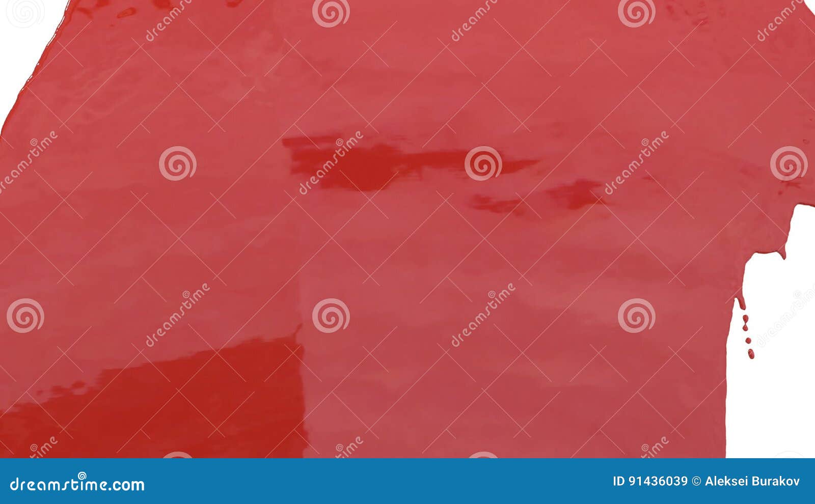 Stream of Red Paint Falling on White Background - Screen and Dripping ...