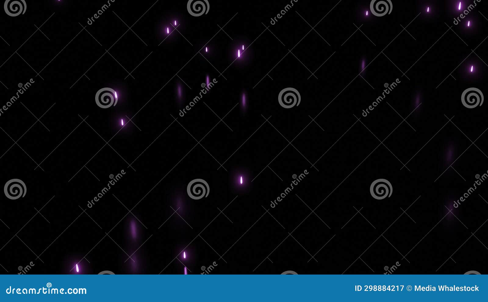 Stream of Rising Luminous Particles on Black Background. Design. Bright ...