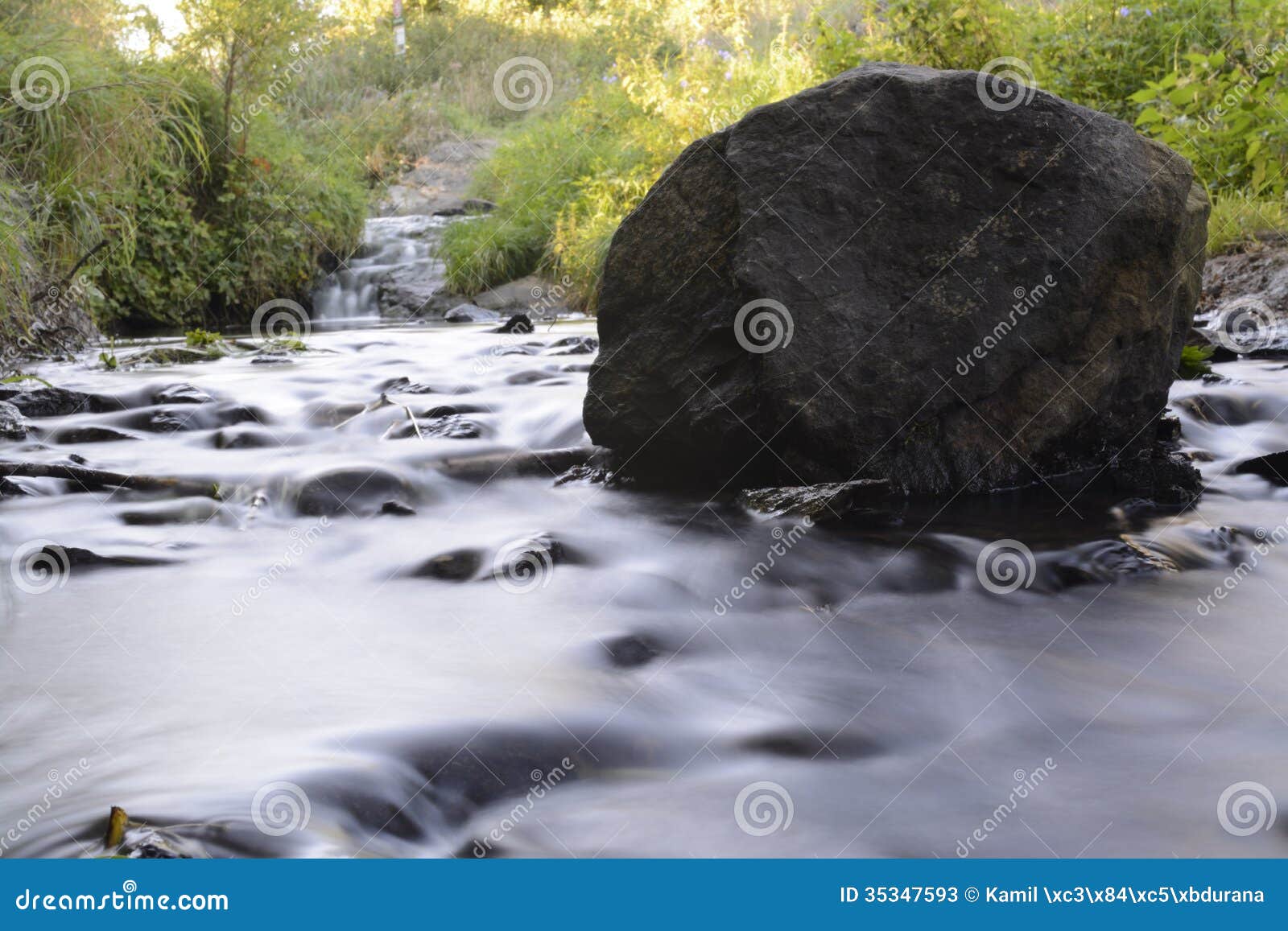Stream with rocks stock image. Image of falling, scenic - 35347593
