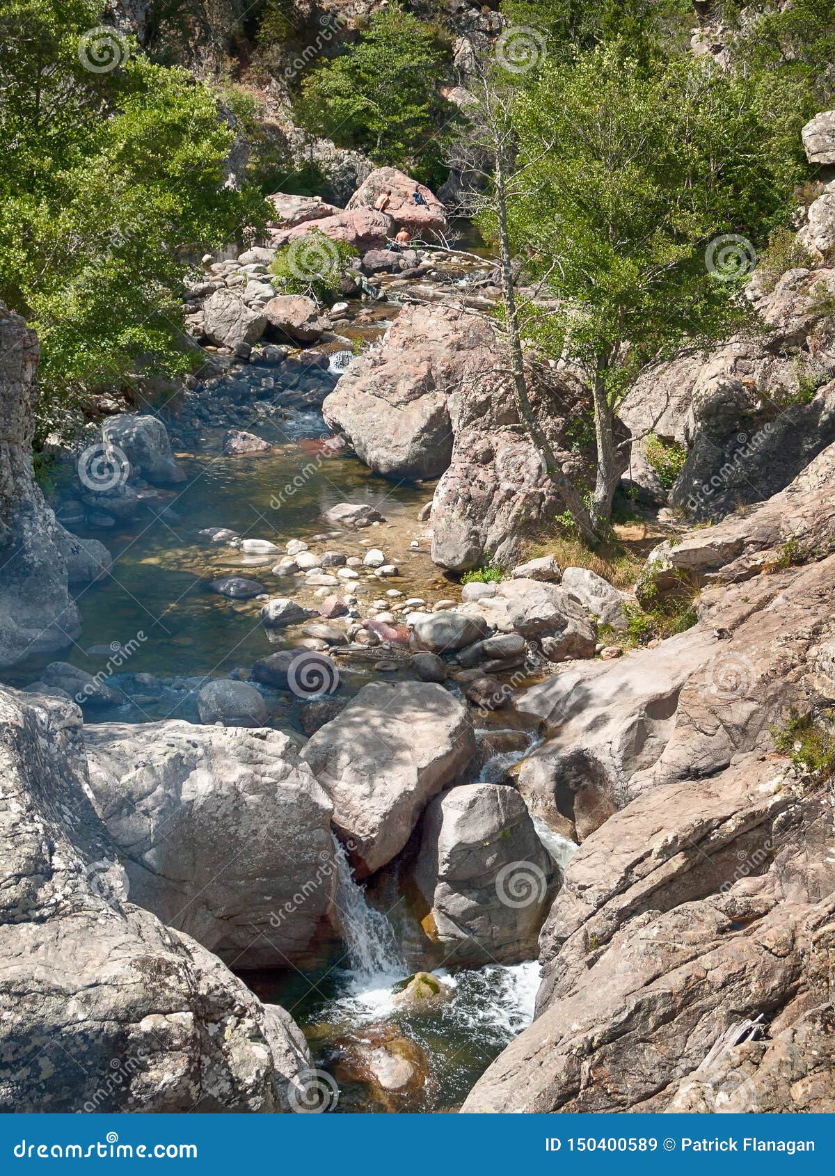 A Stream Running through a Rocky Mountain Stock Image - Image of ...