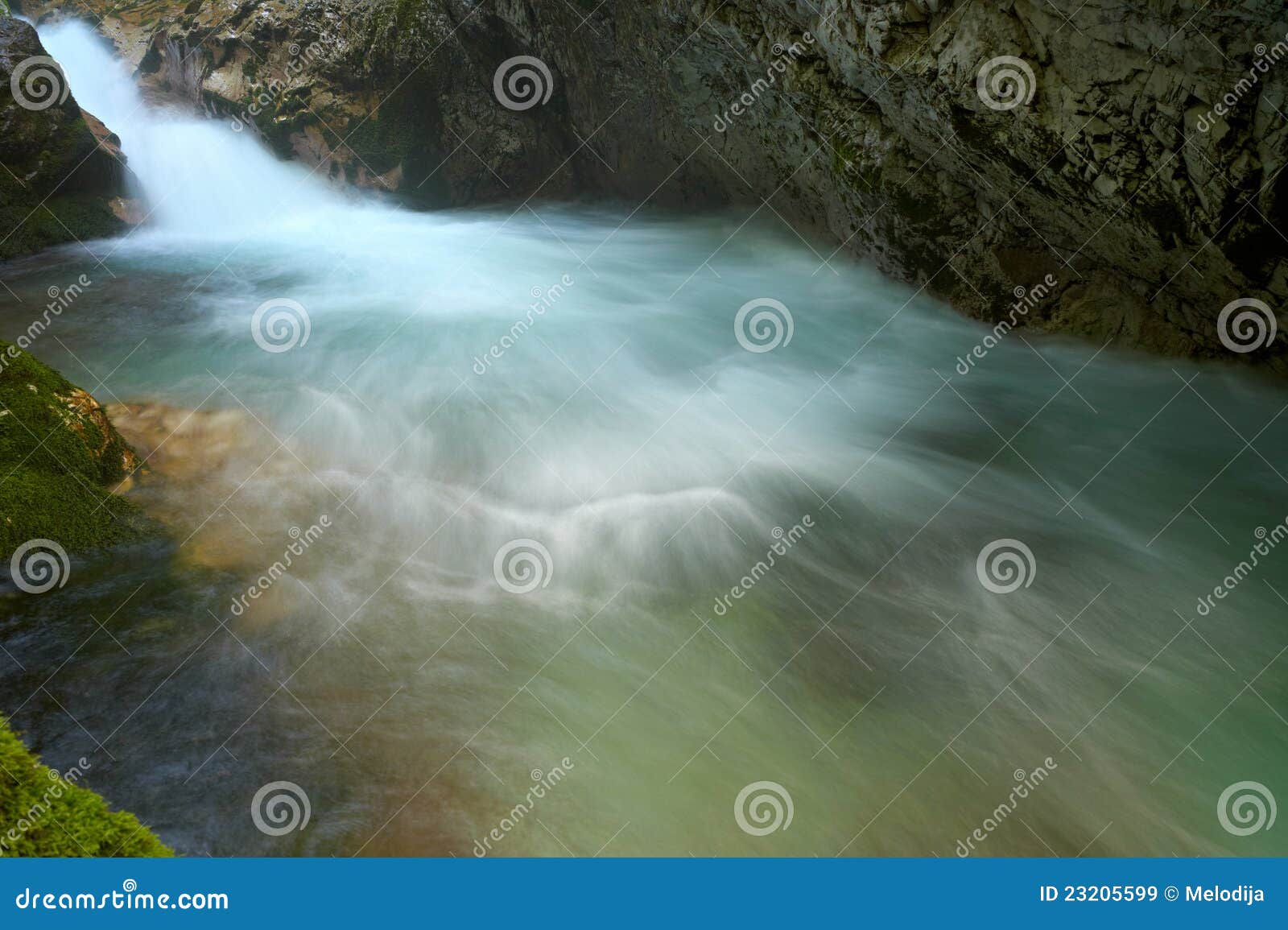 Stream Running Water stock image. Image of moss, running - 23205599