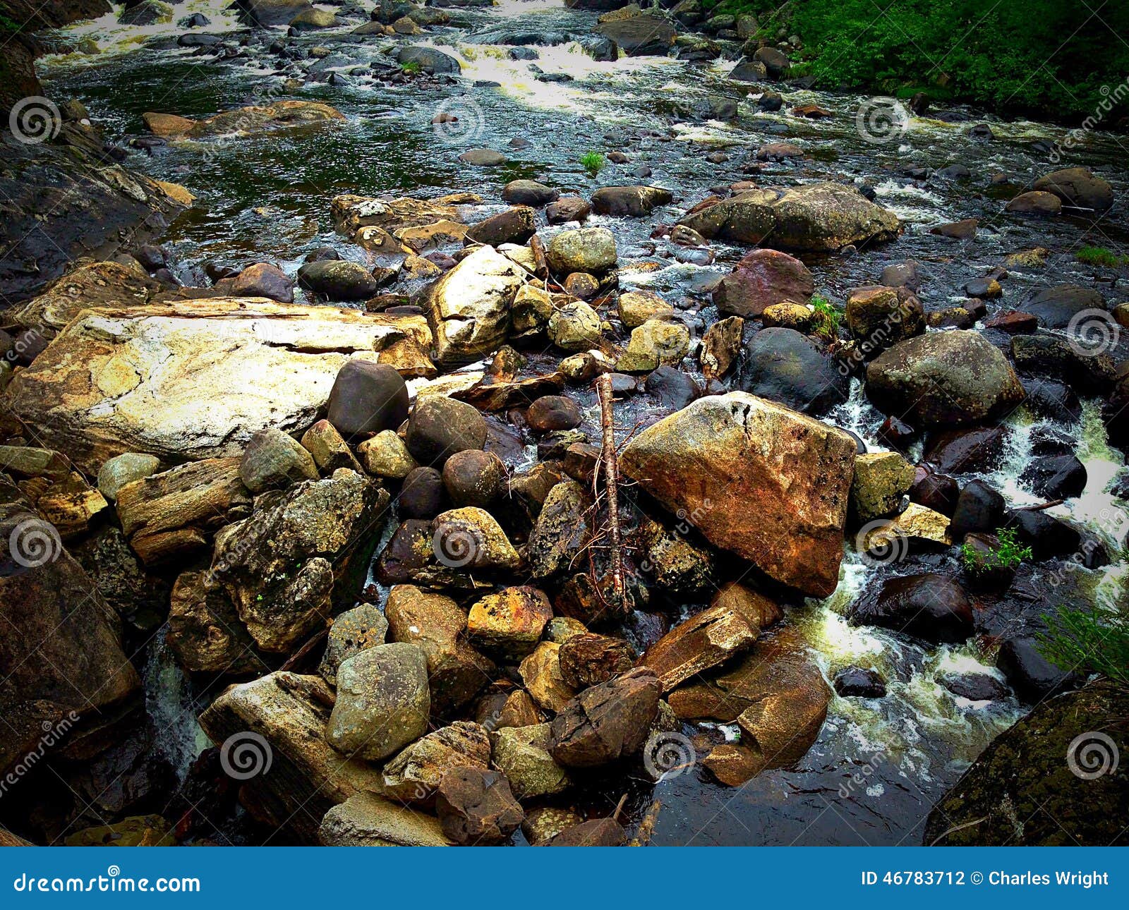 The stream runs stock photo. Image of colorado, dawn - 46783712