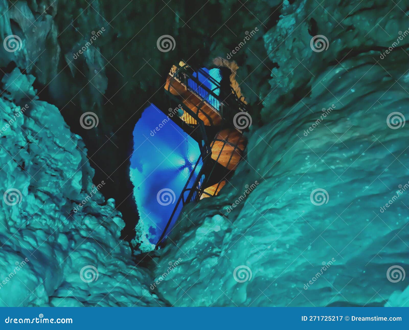Stream in Ryusendo Cave in Iwate, Japan Stock Image - Image of stayed ...