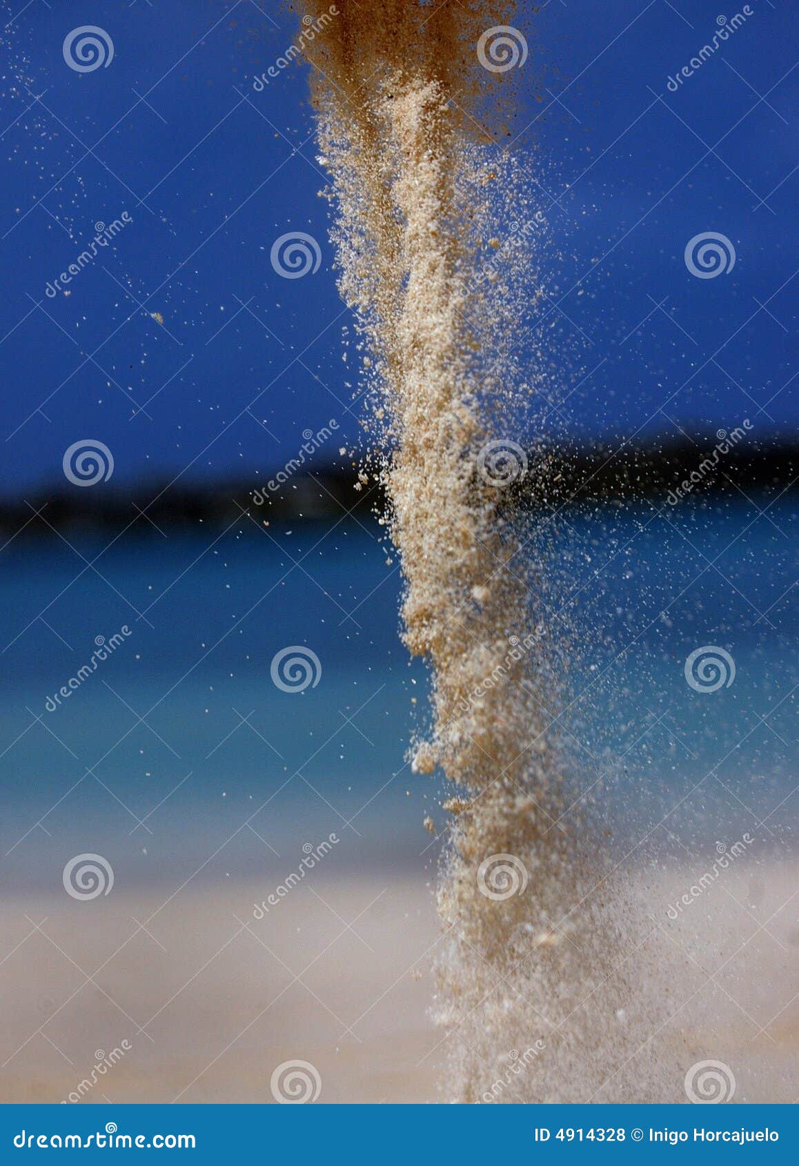 Stream of sand falling stock photo. Image of blues, coast - 4914328