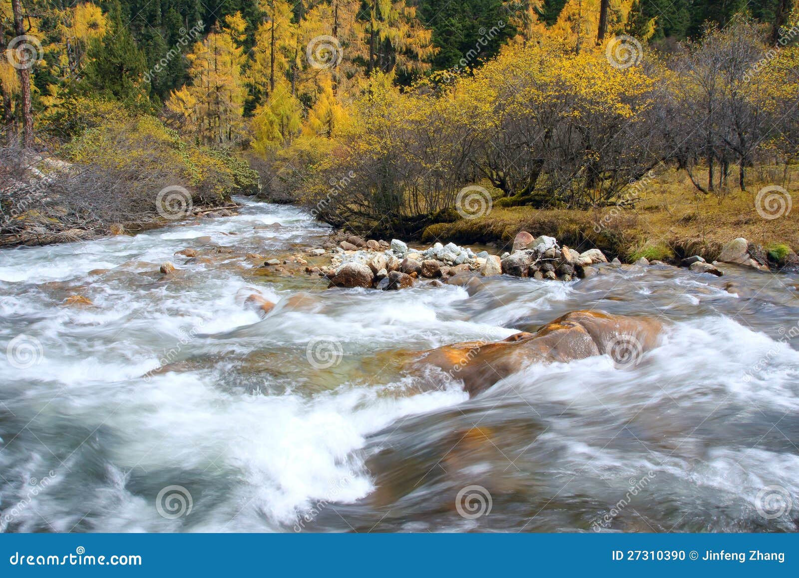 Stream scenery stock photo. Image of mountains, autumn - 27310390