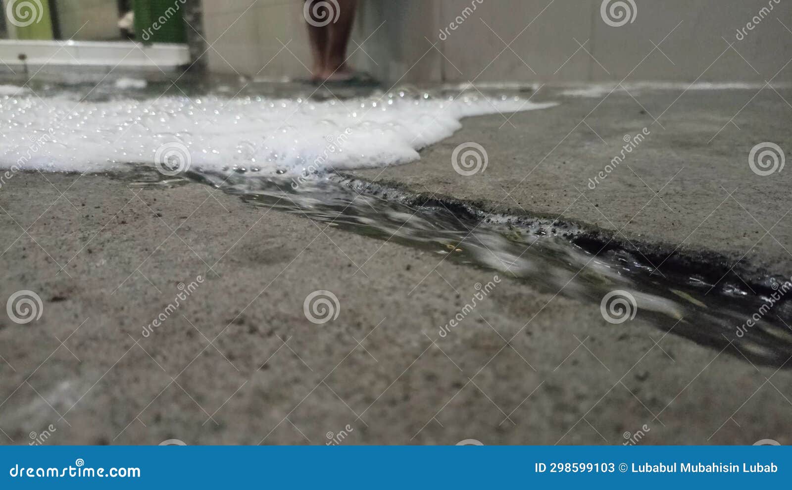 A stream of soapy water stock image. Image of flowing - 298599103