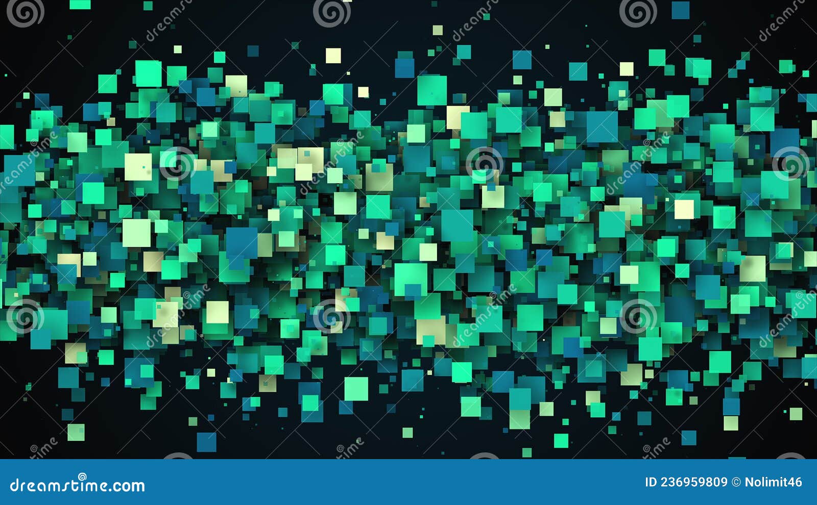 Stream of square particles stock illustration. Illustration of ...