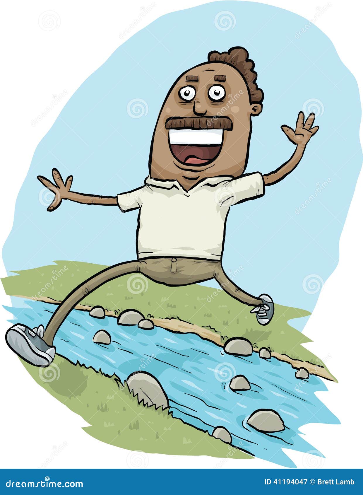 Stream Step stock illustration. Illustration of emotion - 41194047