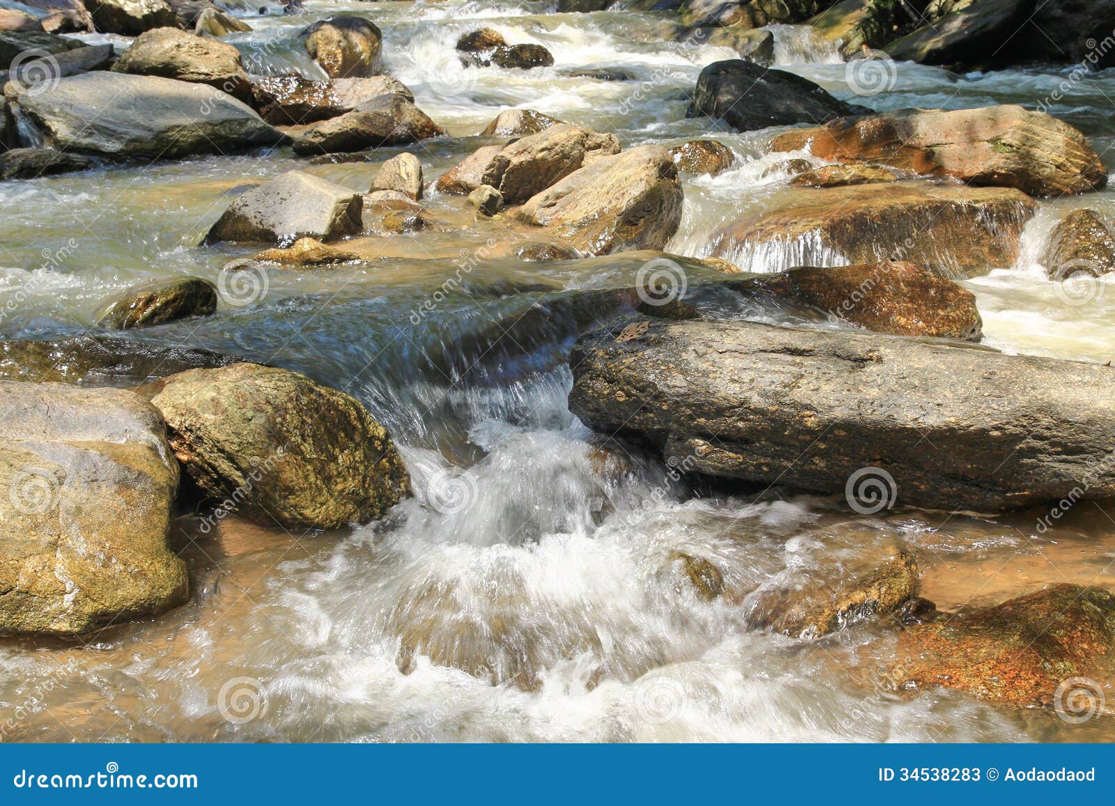 Stream with stone stock image. Image of outside, cascade - 34538283