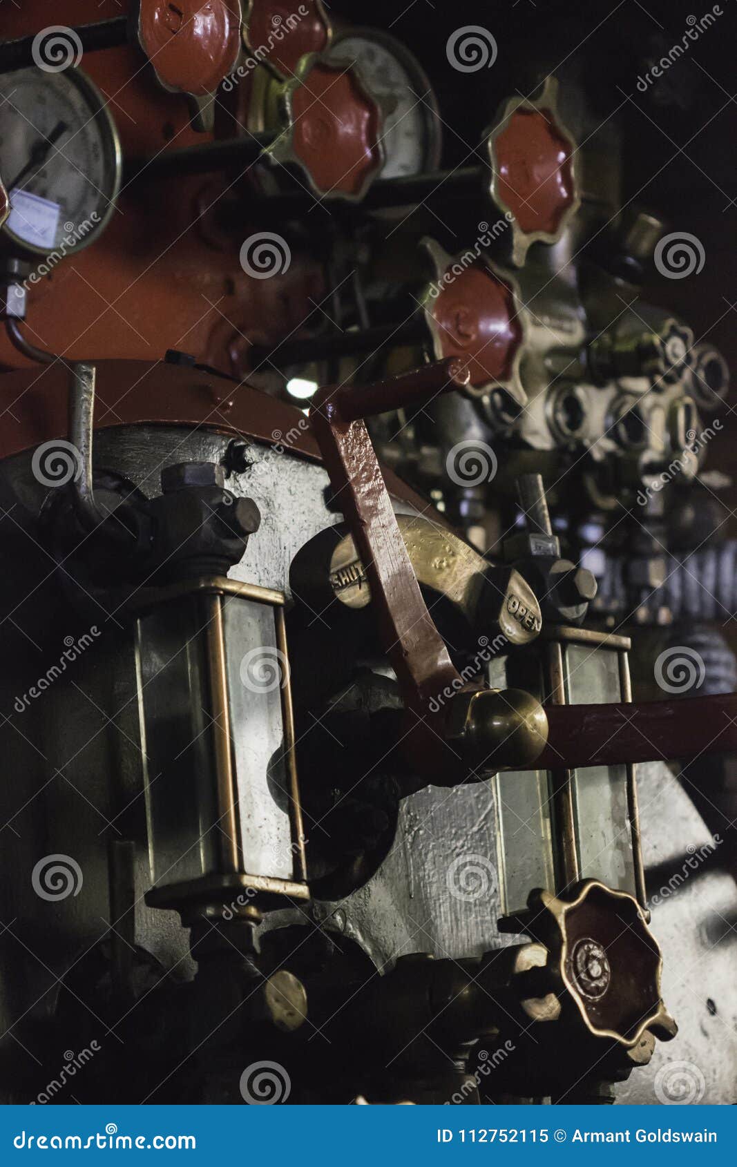 Stream train controls stock image. Image of photograph - 112752115