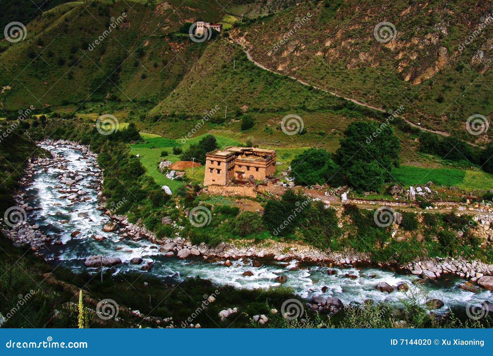 Stream valley landscapes stock photo. Image of religion - 7144020