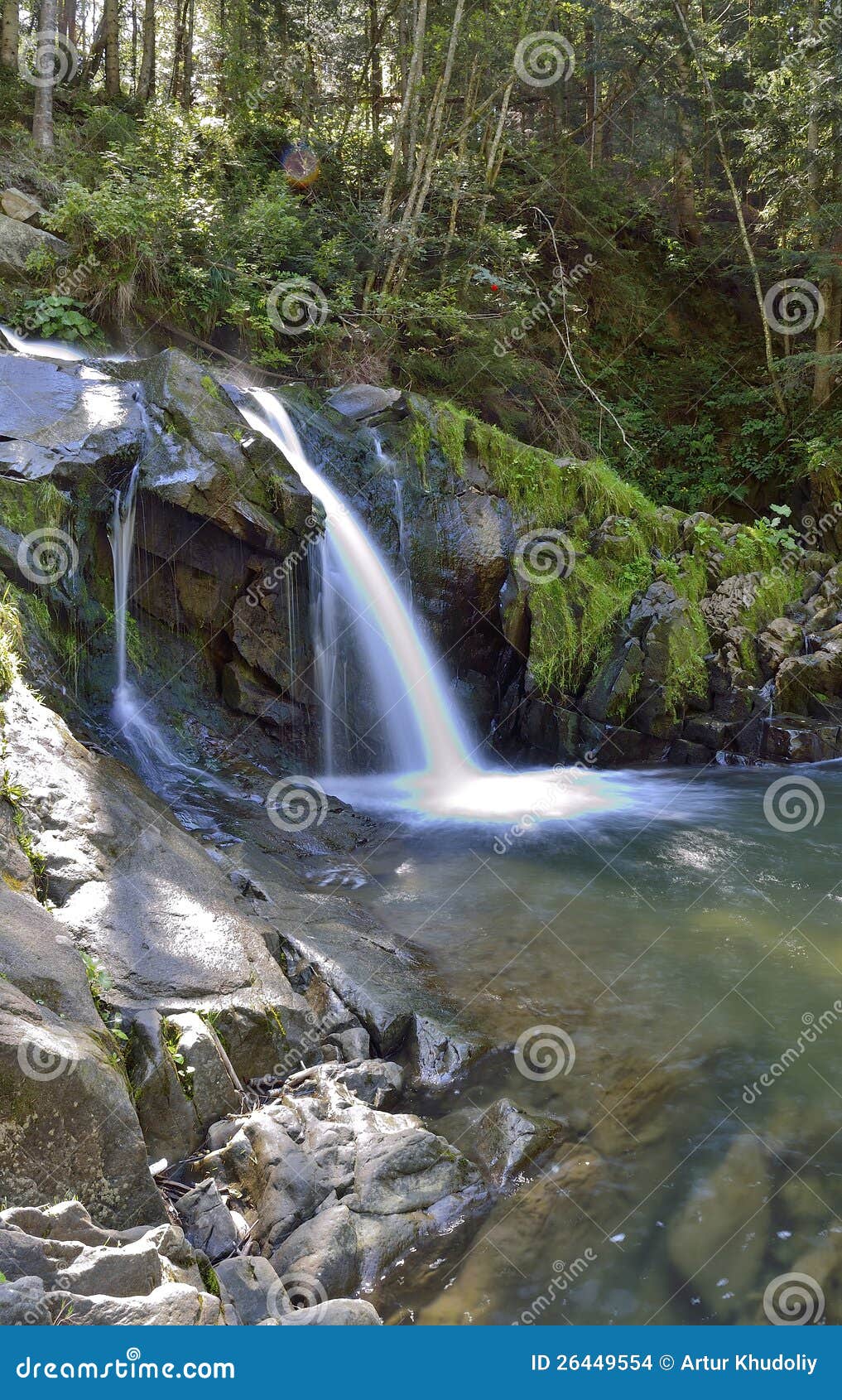 Stream of water stock photo. Image of forest, falls, waterfall - 26449554