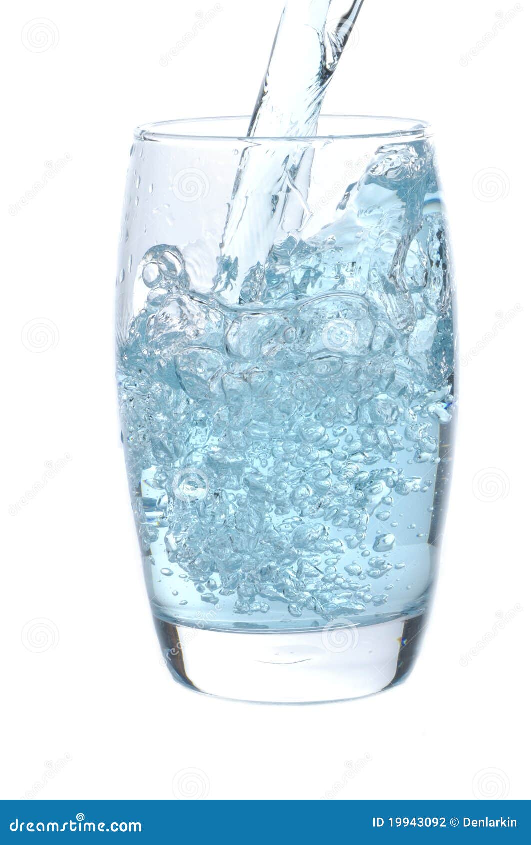 Stream of Water Falling in Glass Stock Photo - Image of white, pure ...
