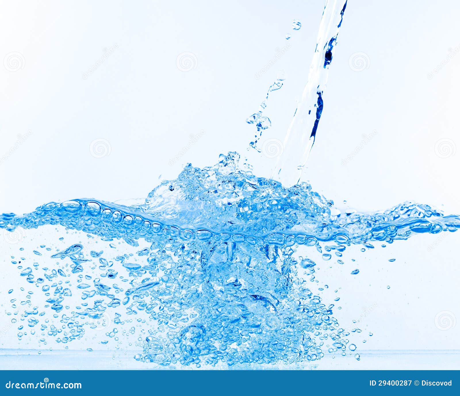 Stream of Water Falling into the Water Stock Image - Image of movement ...