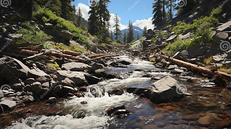 Stream Water Flow, Gushing Spring, Clear Spring, Hot Spring Water ...