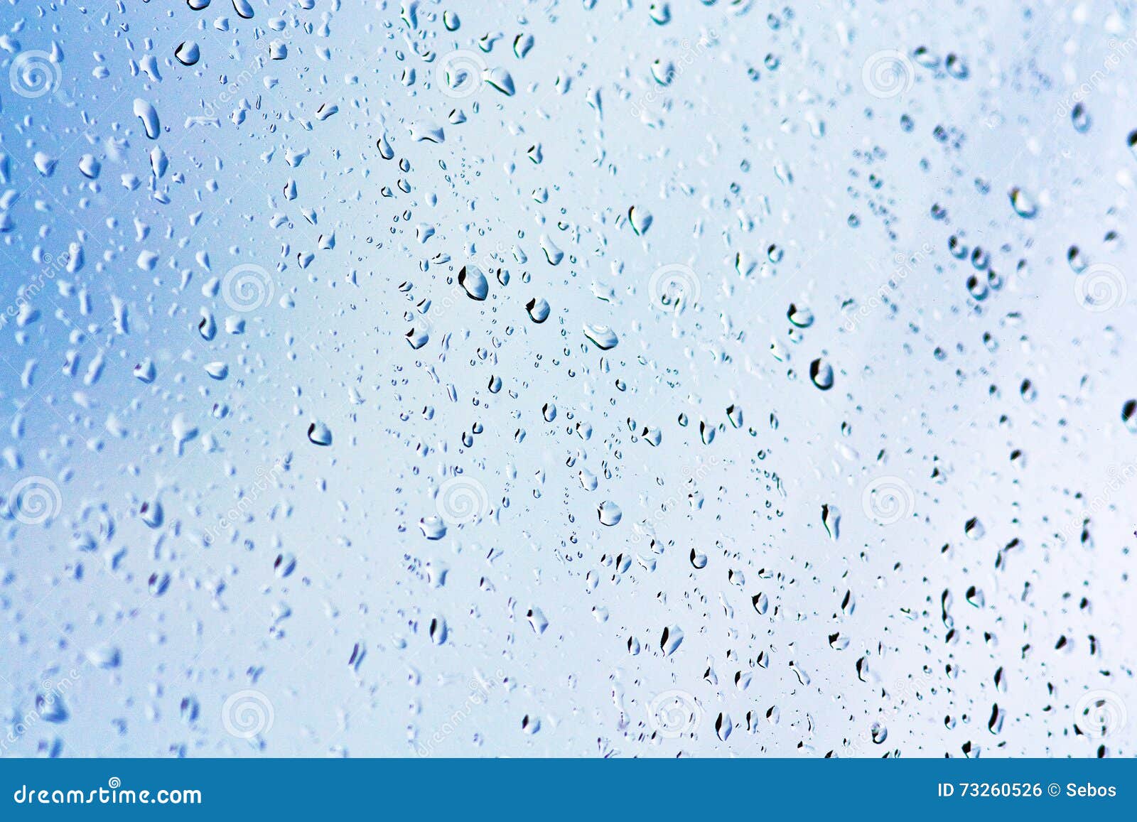 Stream of Water in Heavy Rain. Raindrops on Window Pane Stock Photo ...