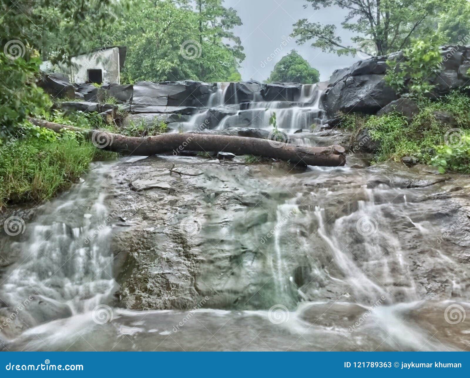 Stream stock image. Image of exposure, water, rain, stream - 121789363