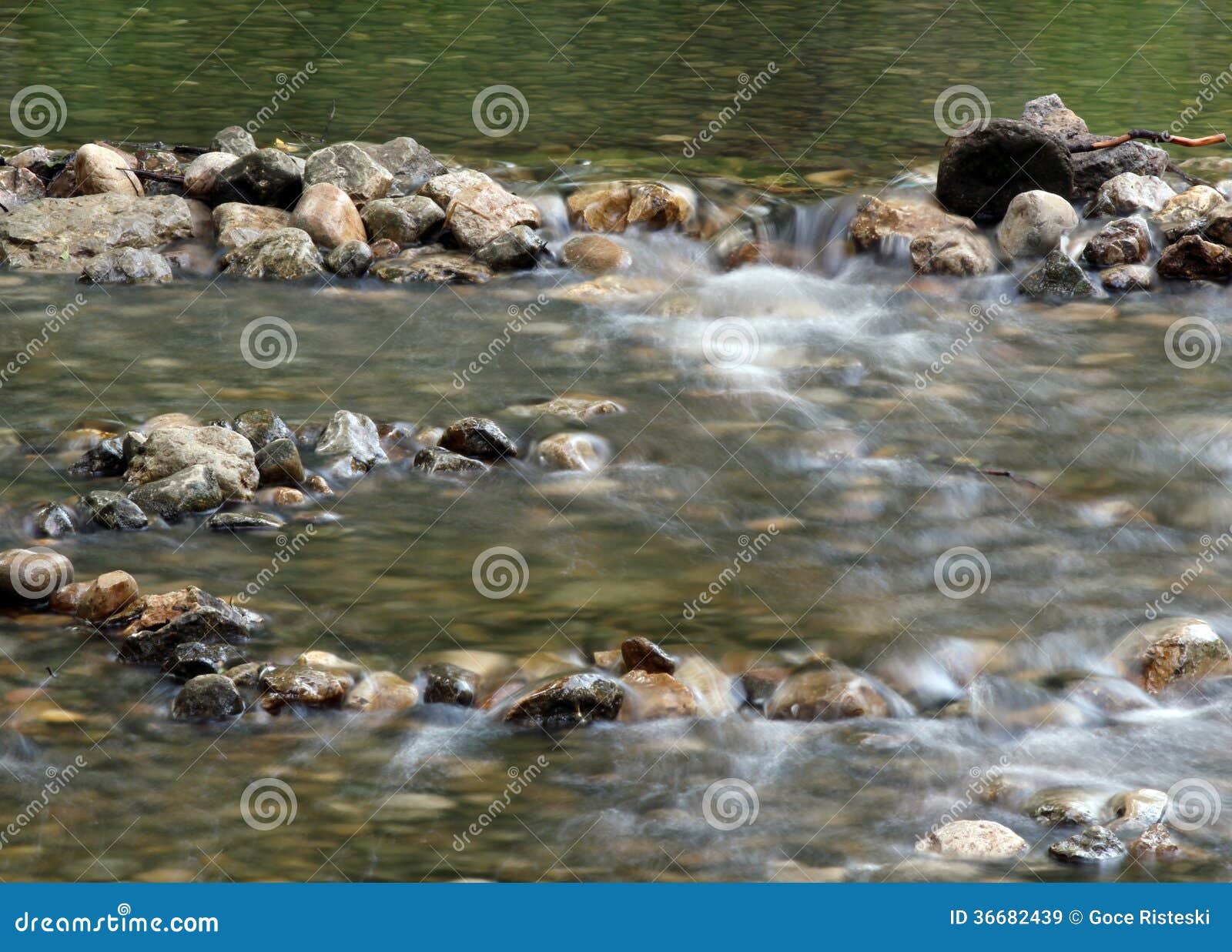 Stream Water with Rocky Bottom Stock Image - Image of river, stream ...