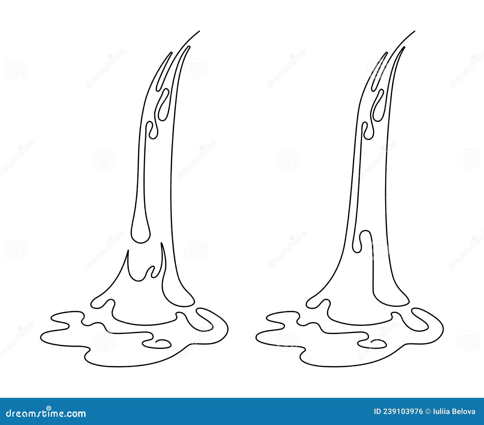 Water Stream Drawing