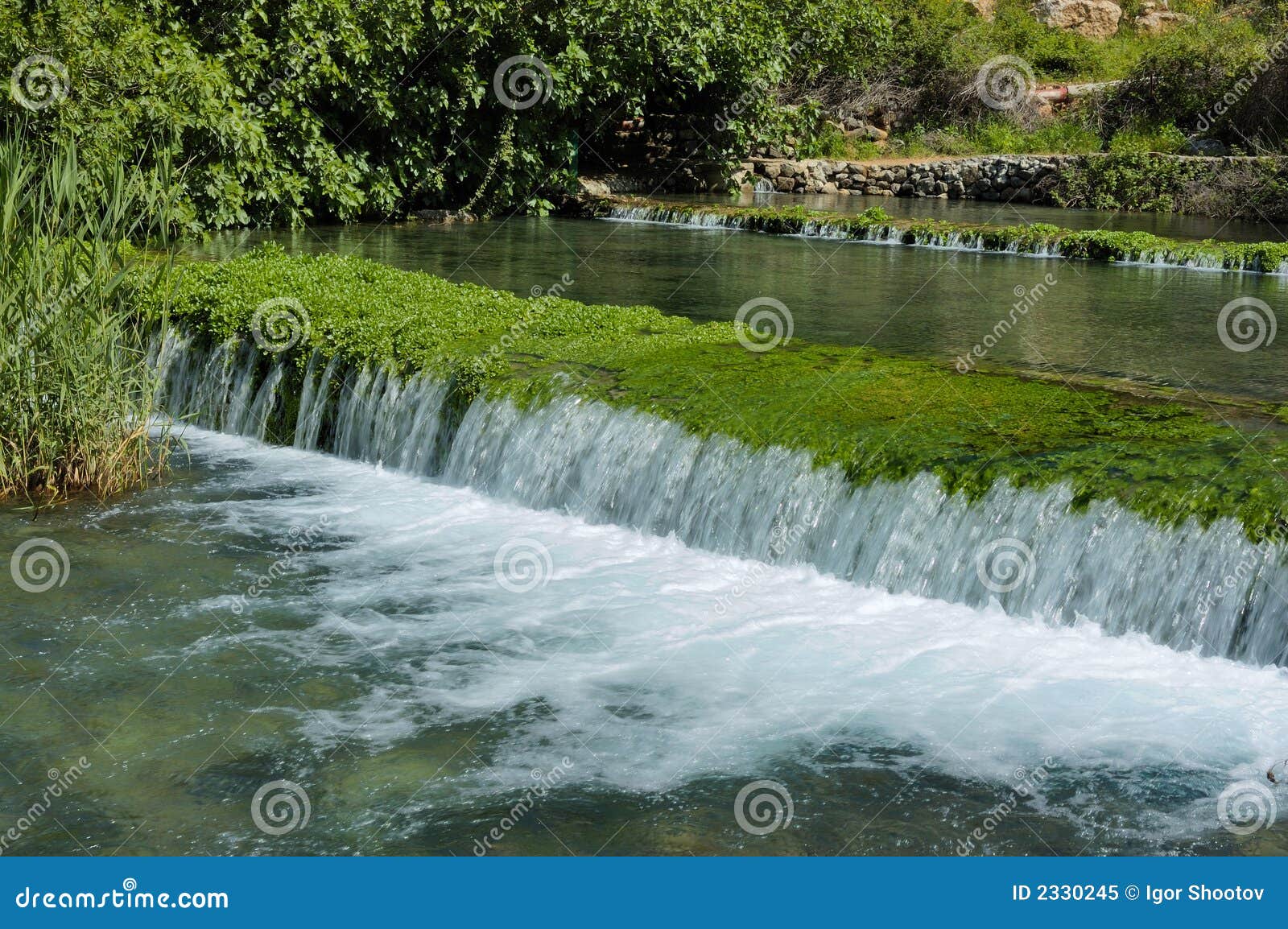 Stream and waterfall stock image. Image of idyllic, flowing - 2330245