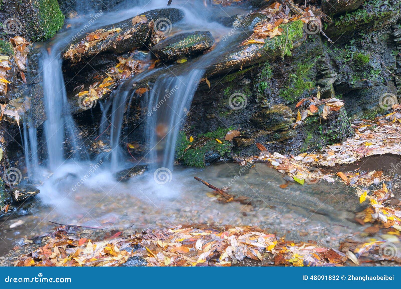 Stream waterfall stock photo. Image of water, waterfall - 48091832