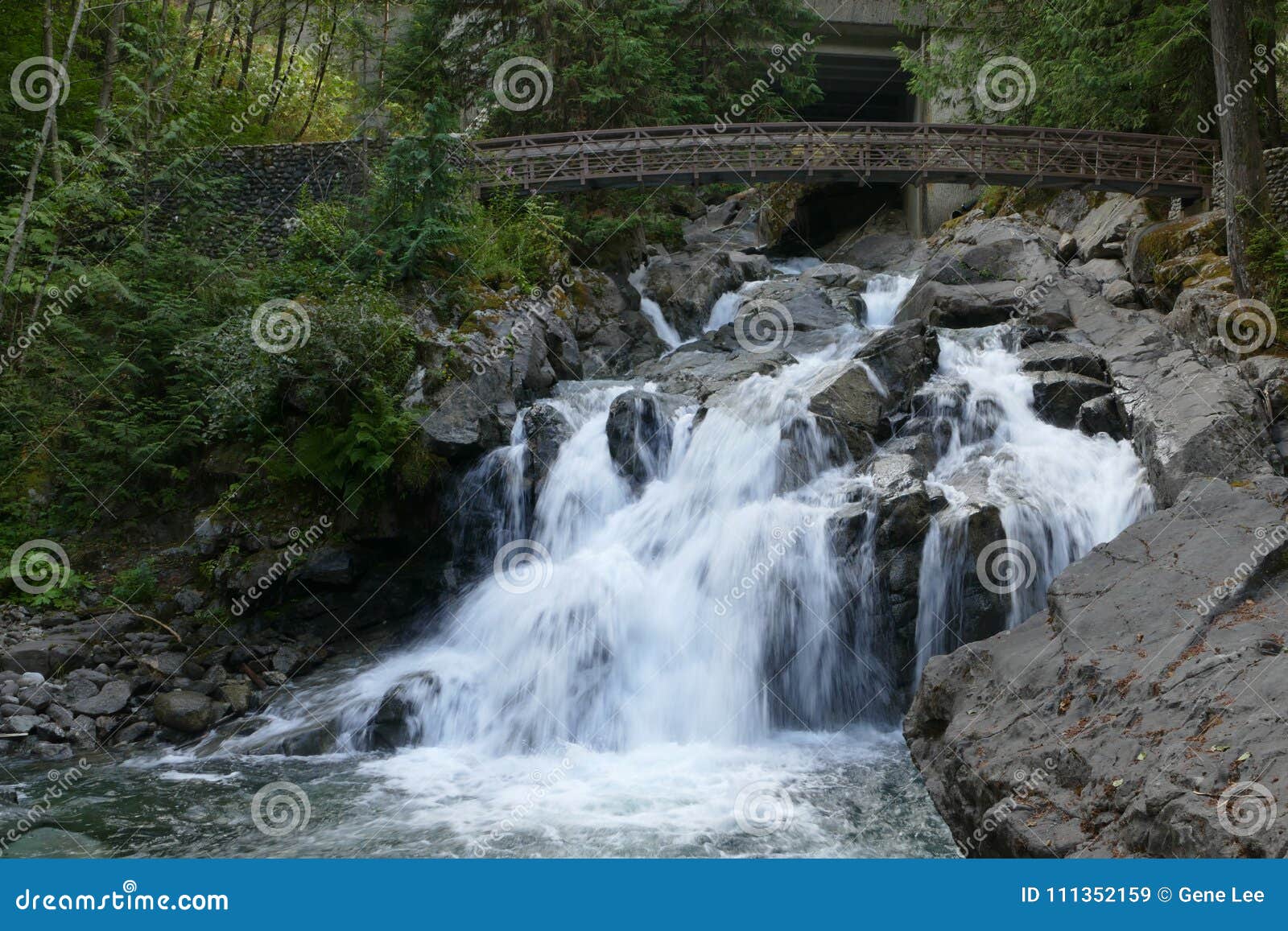Stream and Waterfall stock image. Image of washington - 111352159