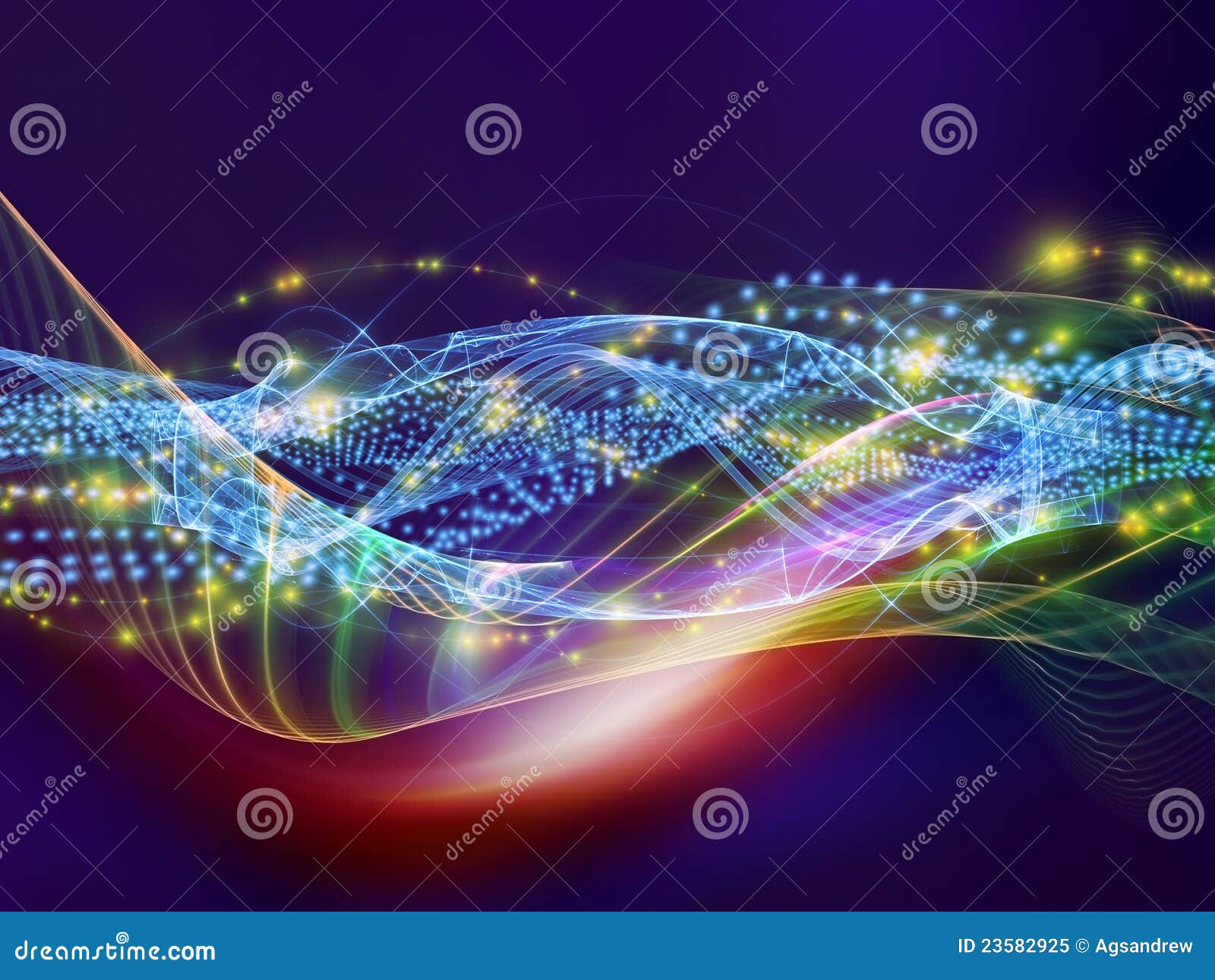 Stream of waves stock illustration. Illustration of element - 23582925