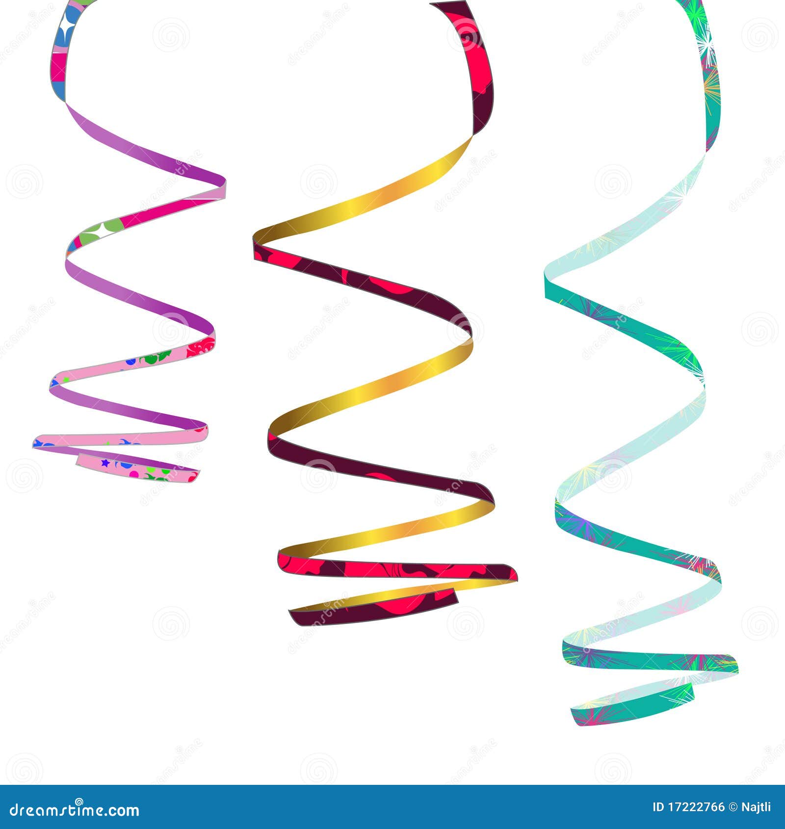 Streamer stock vector. Illustration of falling, vertical - 17222766