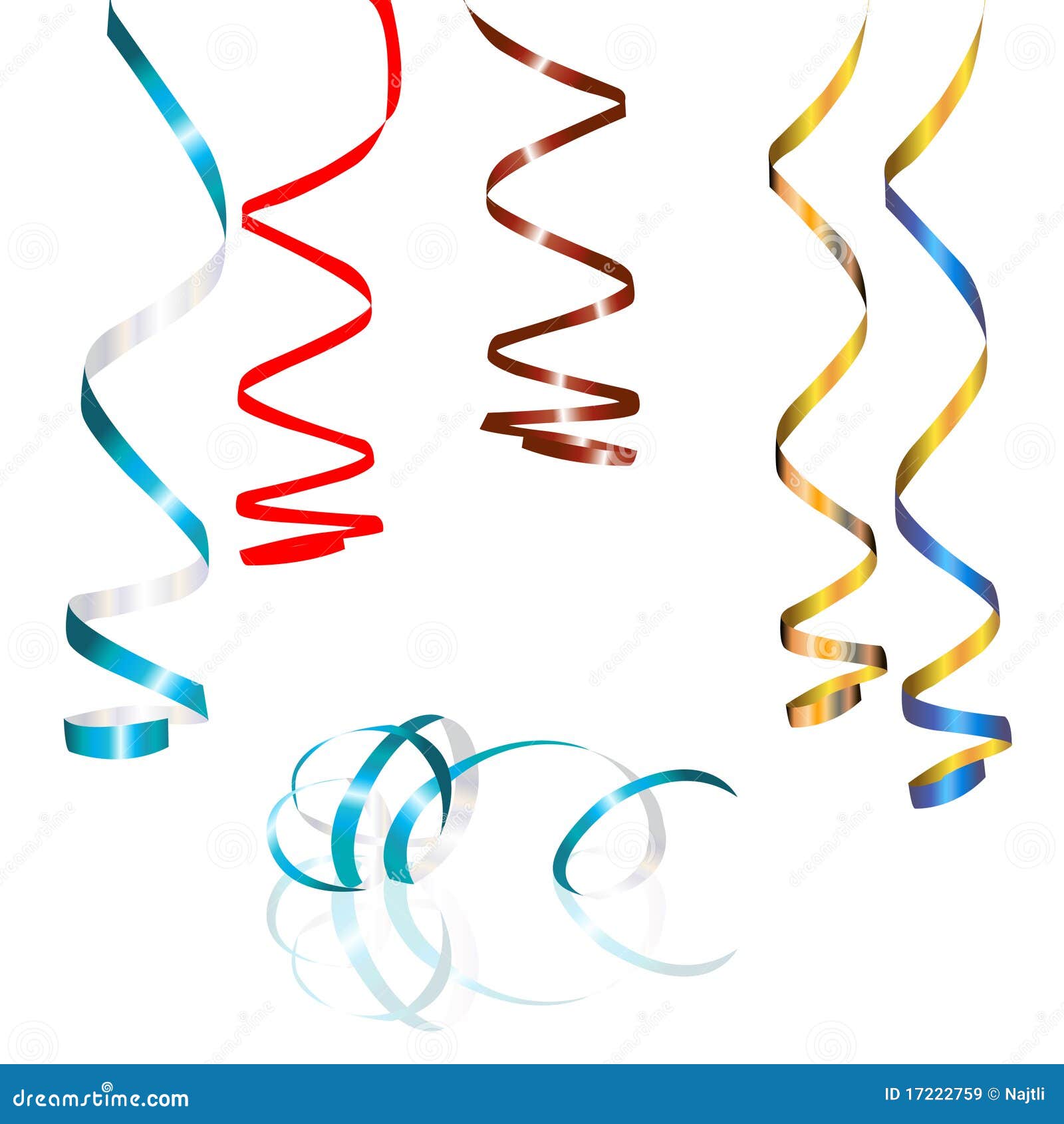 Streamer collection stock vector. Illustration of celebration - 17222759