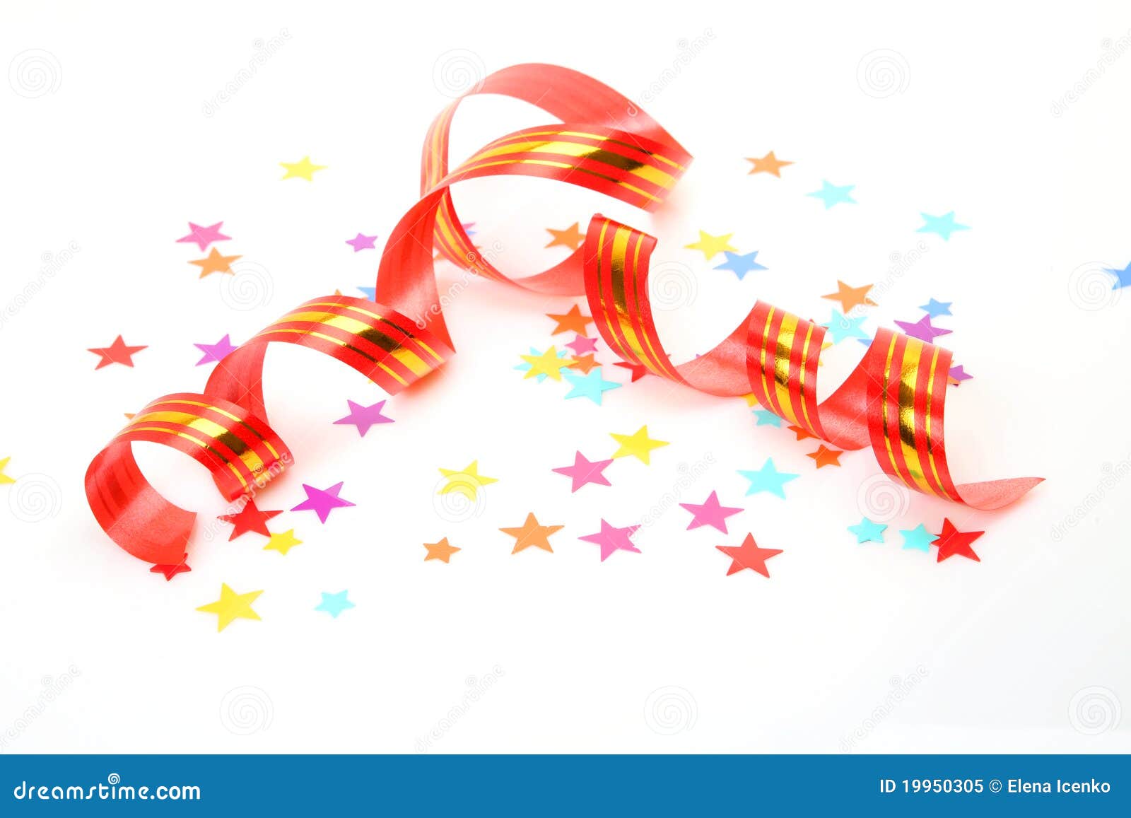Streamer and confetti stock image. Image of curl, celebratory - 19950305