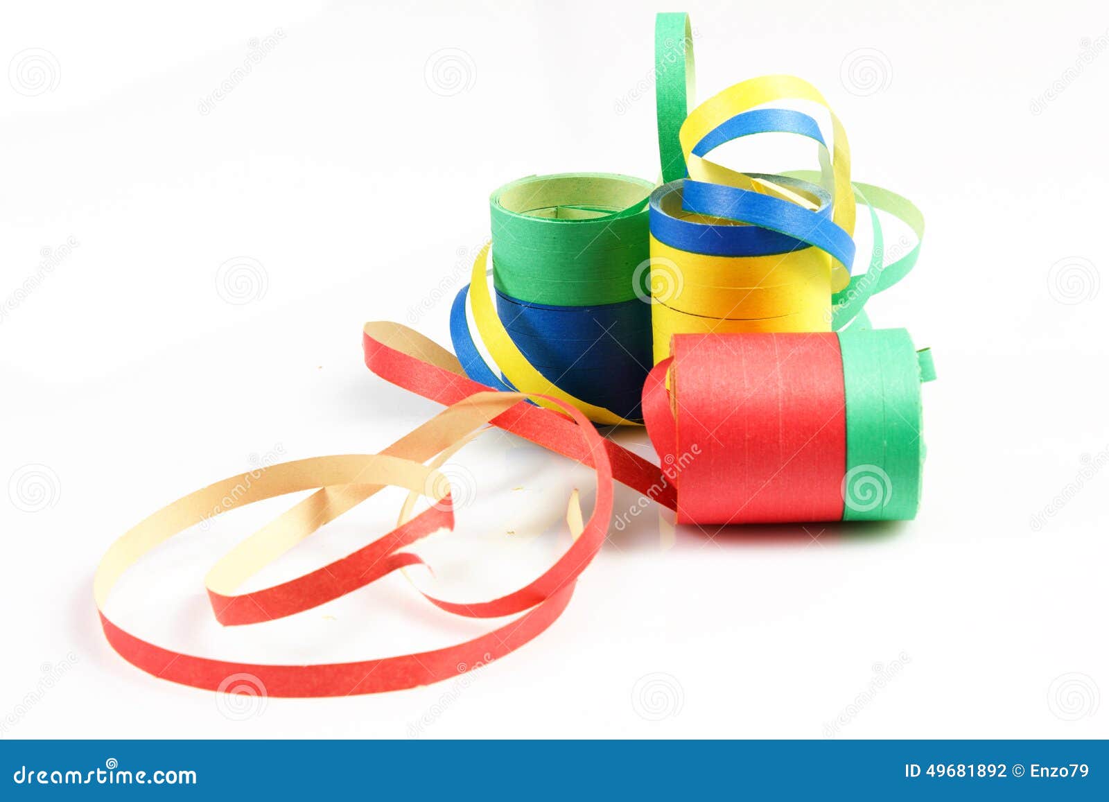 Streamer and Confetti stock photo. Image of holiday, blue - 49681892