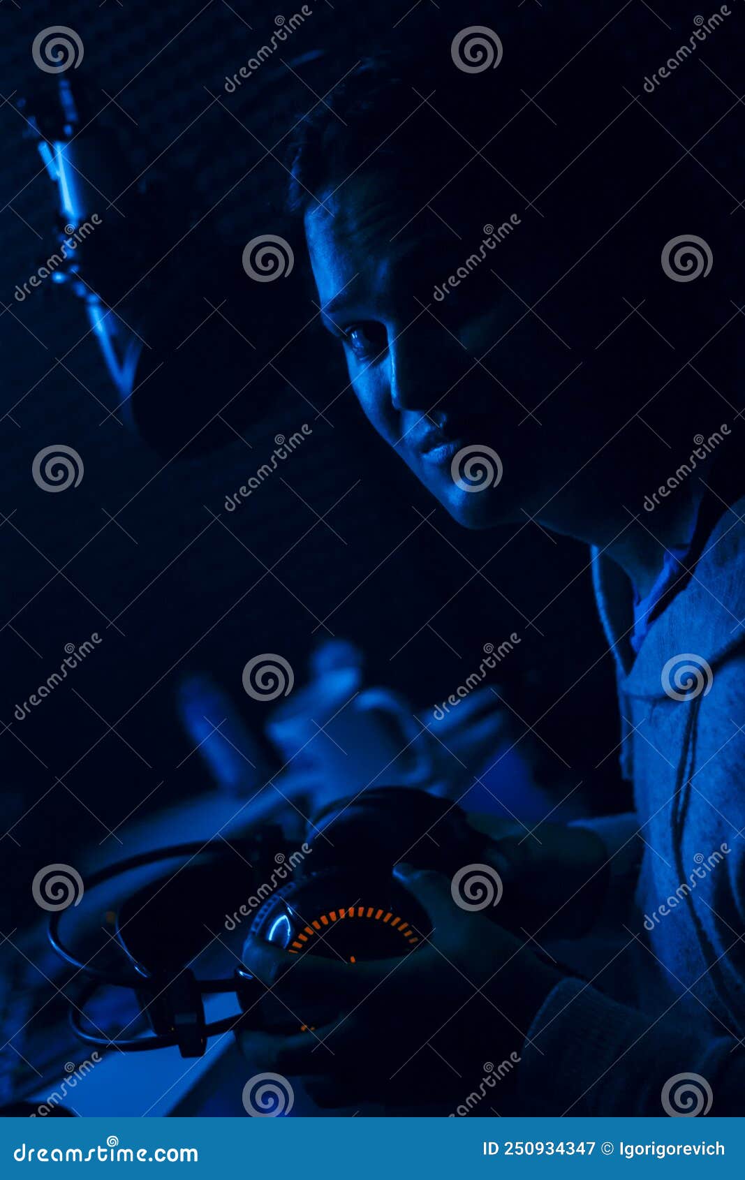 Streamer stock image. Image of stream, internet, emotions - 250934347