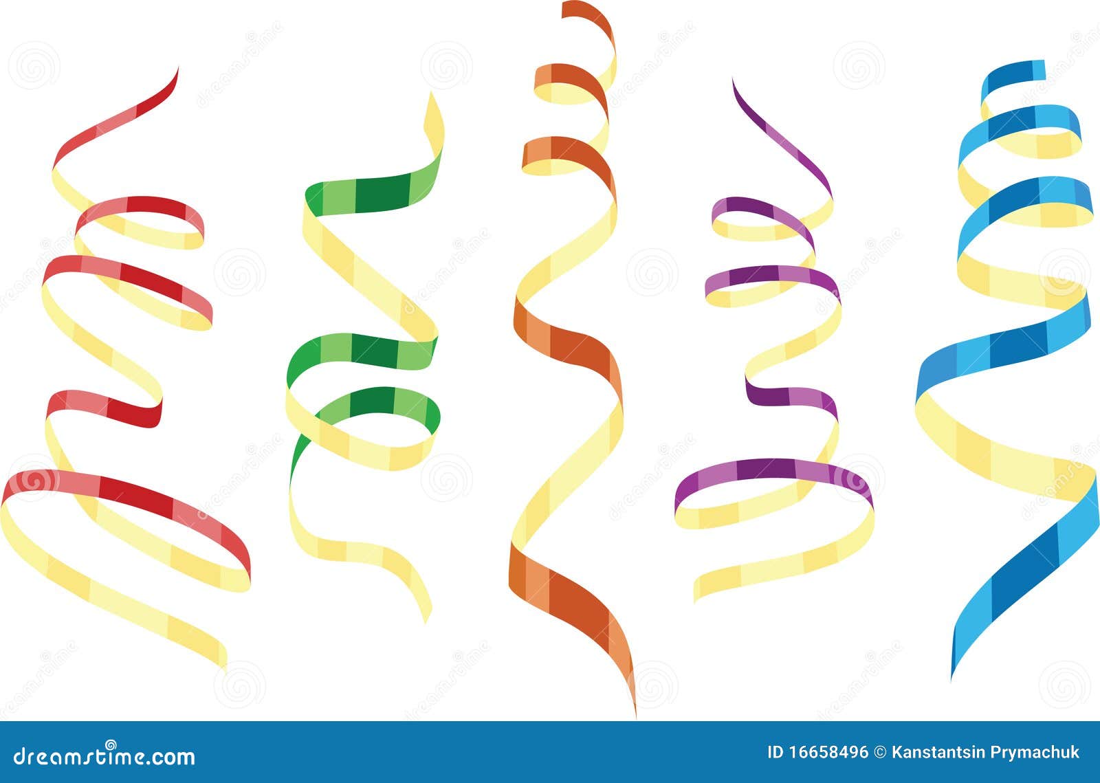 Streamers stock vector. Illustration of happiness, season - 16658496